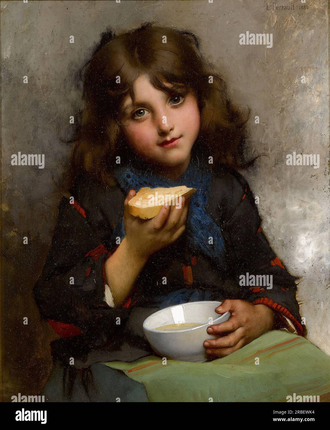 The snack 1880 by Léon Bazile Perrault Stock Photo - Alamy