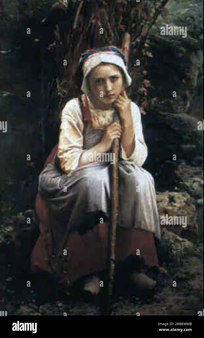 Young peasant girl 1872 by Léon Bazile Perrault Stock Photo - Alamy