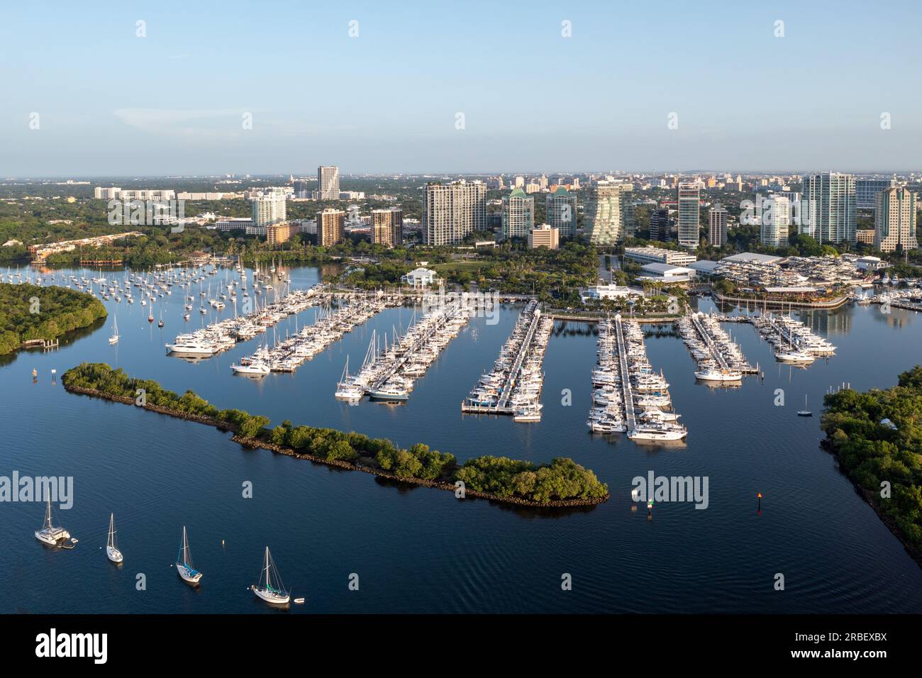 Aerial key biscayne miami dade hi-res stock photography and images - Alamy