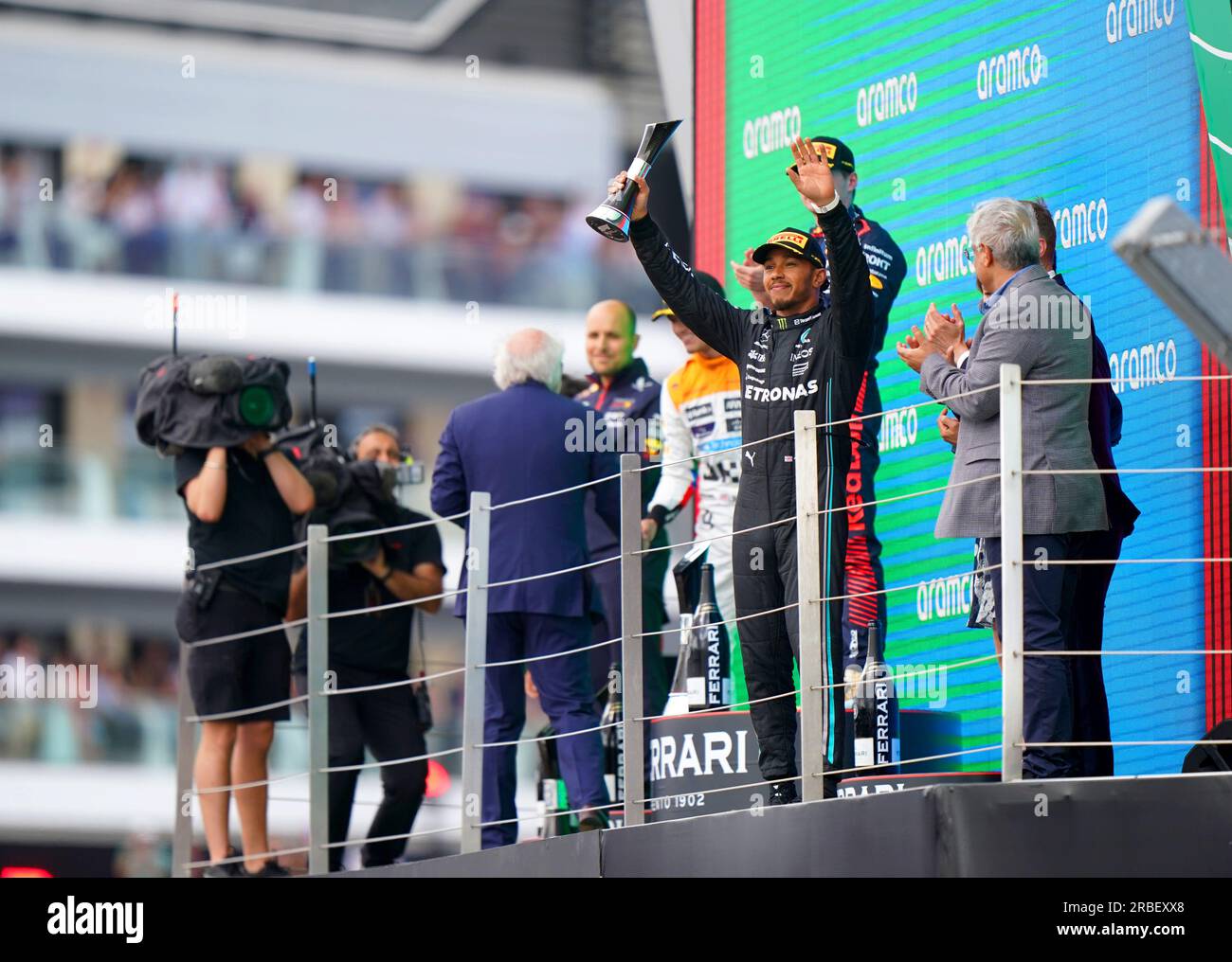 Lewis hamilton podium 2023 hi-res stock photography and images - Alamy