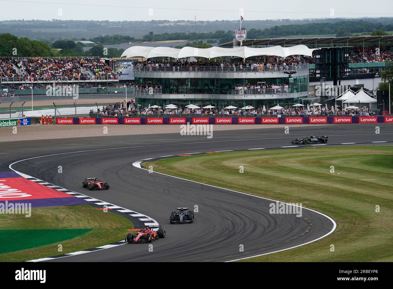 Left to right, Ferrari's Carlos Sainz Jr. and Charles Leclerc with ...