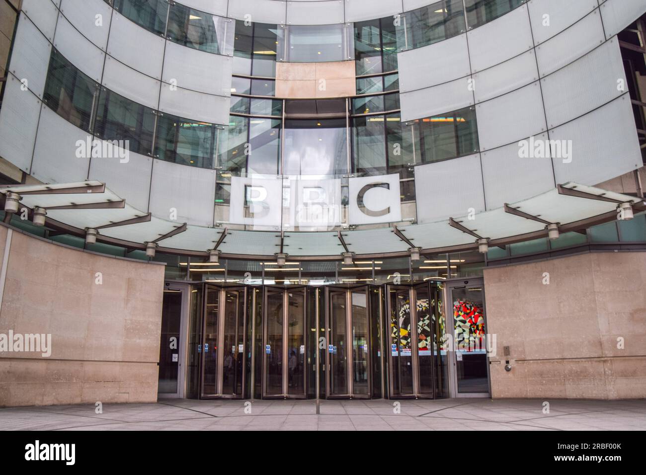 London Uk 9th July 2023 General View Of The Bbc Headquarters In
