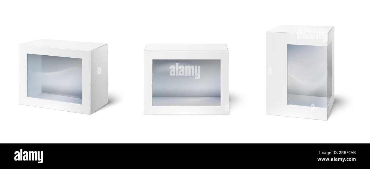 Open cardboard box top view Stock Vector Images - Alamy