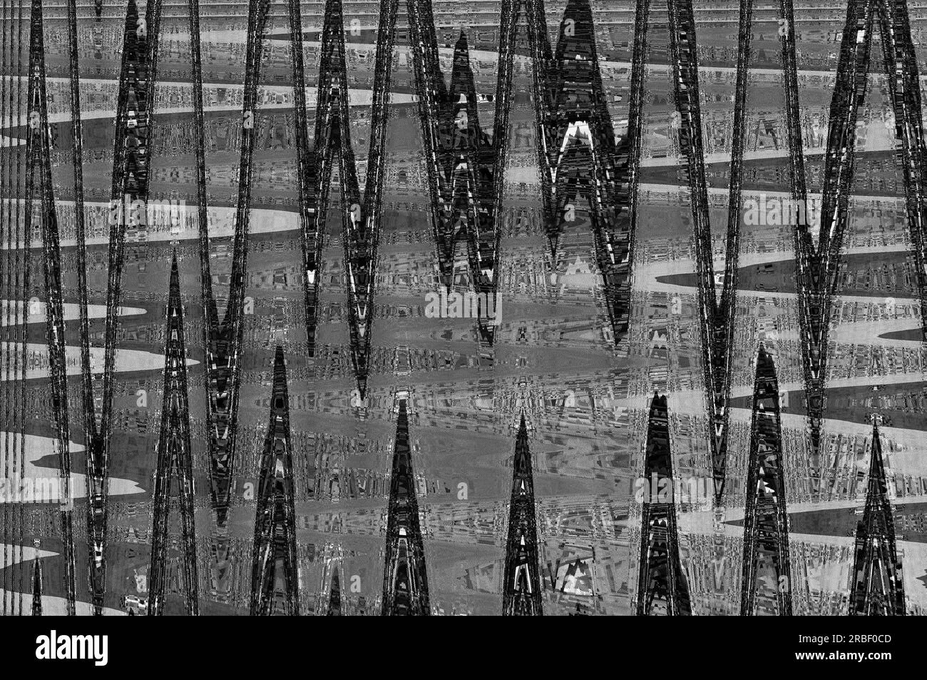 Abstract minimalistic monochrome background of a digital pattern Stock ...