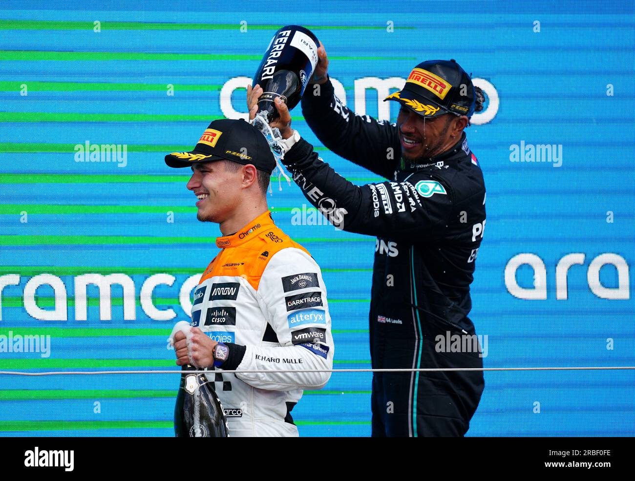 Lando norris and lewis hamilton hi-res stock photography and images - Alamy
