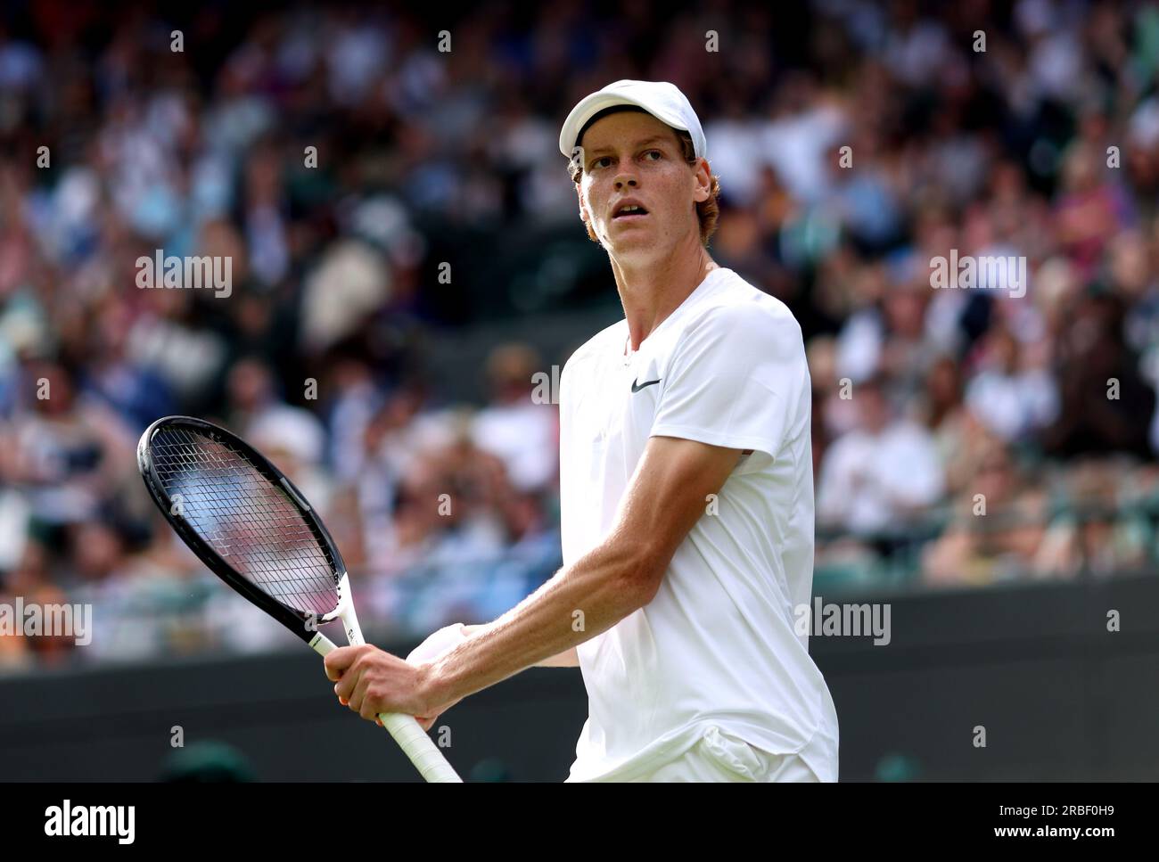 Jannik Sinner following his victory over Daniel Elahi Galan (not ...