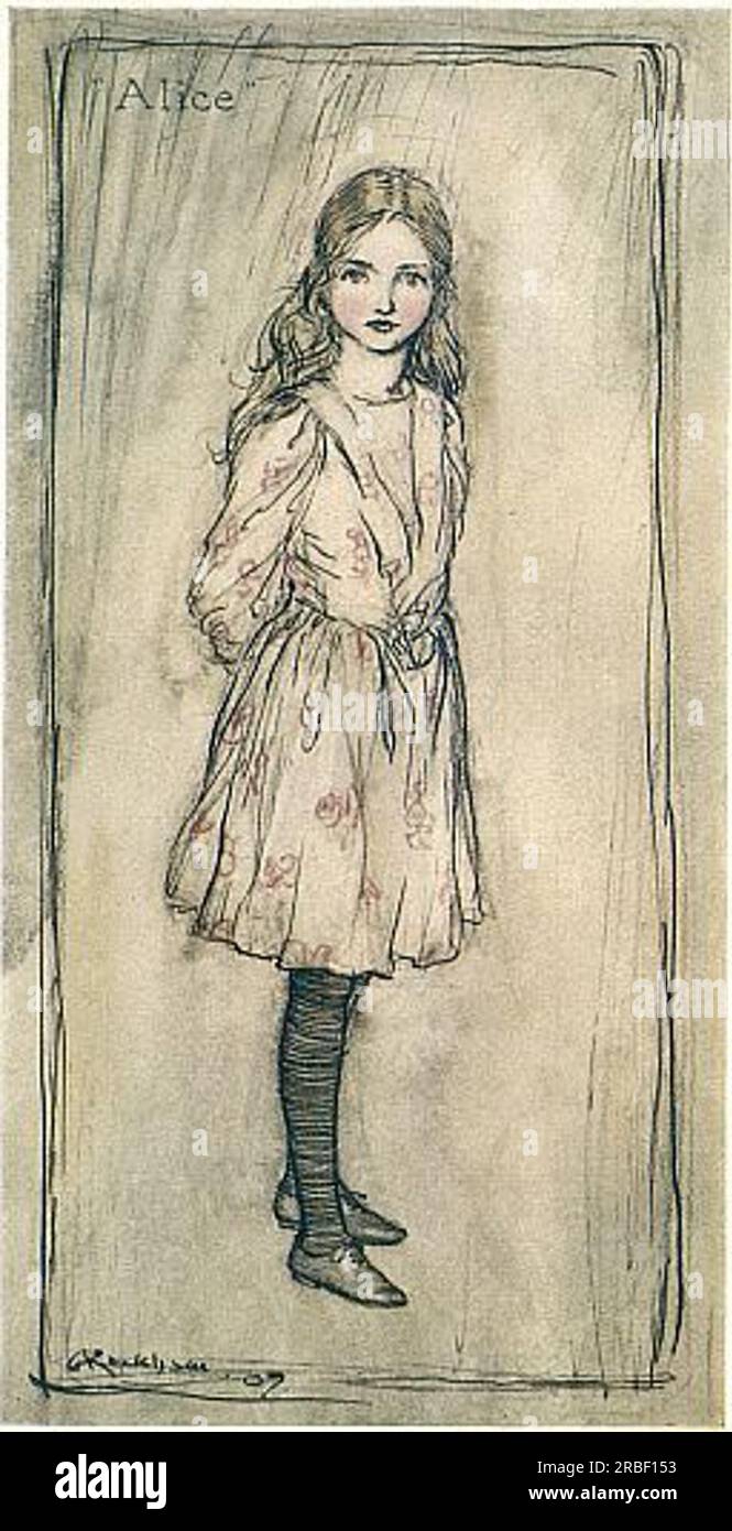 Alice by Arthur Rackham Stock Photo - Alamy