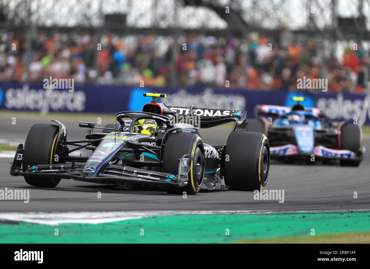 Mercedes' Lewis Hamilton during the British Grand Prix 2023 at ...