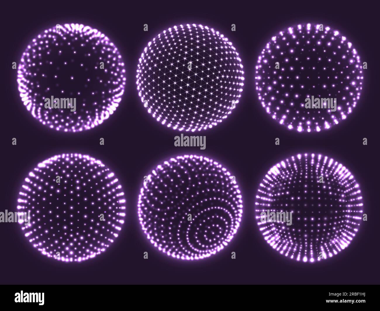 Globe sphere particles Stock Vector Images - Alamy
