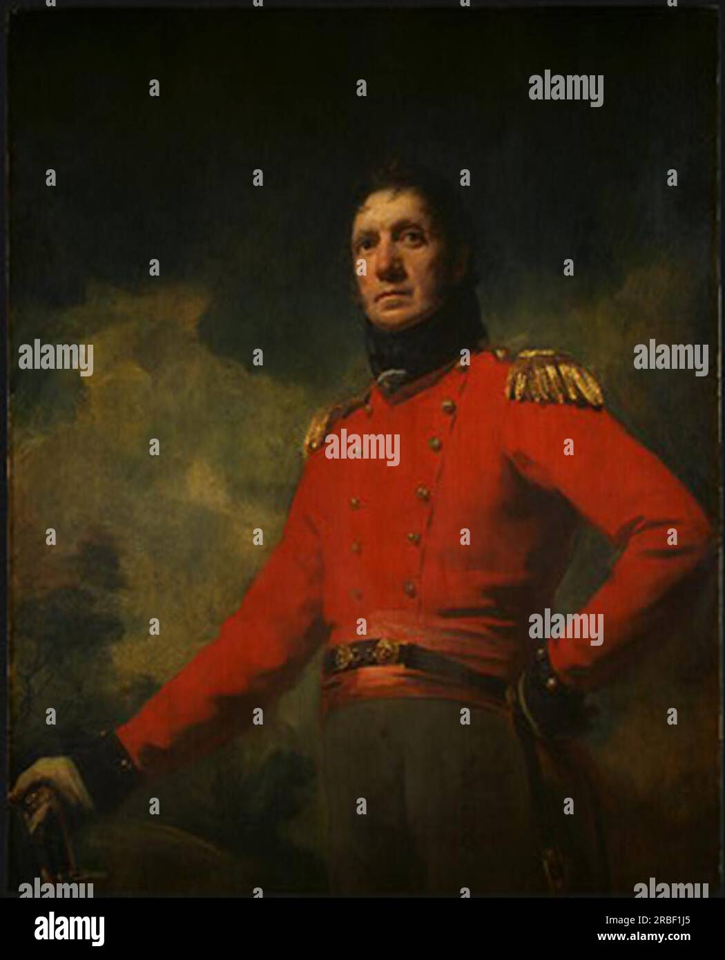 Portrait of Colonel Francis James Scott 1800 by Henry Raeburn Stock ...