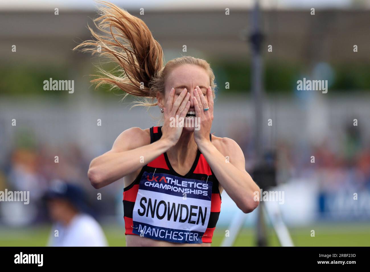 Katie Snowden wins the women’s 1500m final during the UK Athletics ...