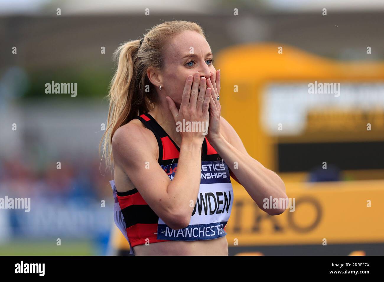 Katie Snowden wins the women’s 1500m final during the UK Athletics ...