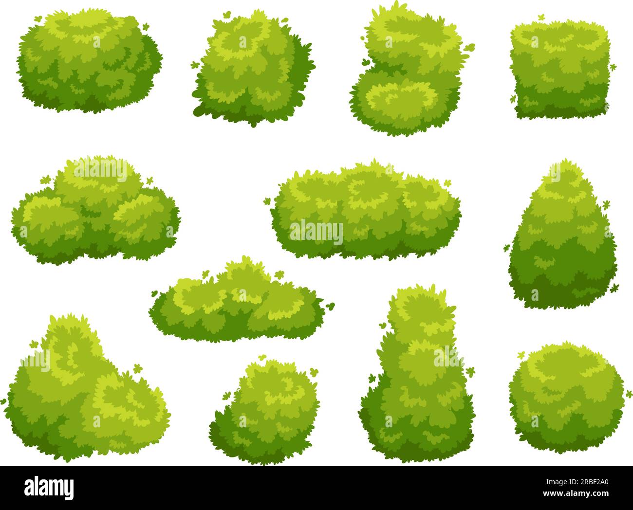 Green bush and shrubs Stock Vector Images - Alamy