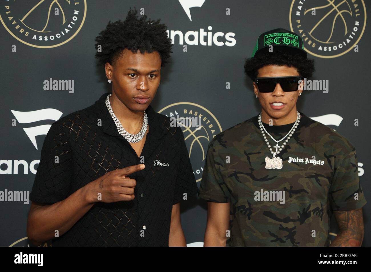 Las Vegas, NV, USA. 8th July, 2023. Peyton Watson, MarJon Beauchamp at ...