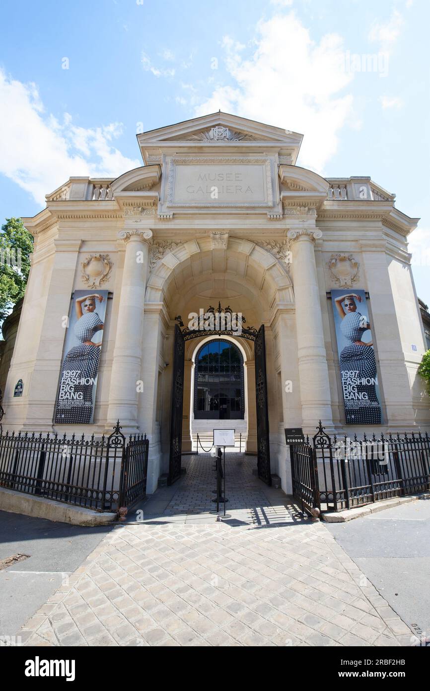 Palace Galliera exterior view , Paris, France. Palais Galliera, neo ...