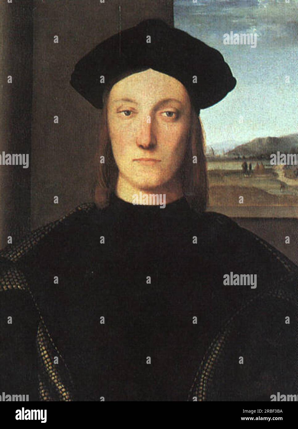 Portrait of Guidobaldo da Montefeltro, Duke of Urbino 1506 by Raphael ...