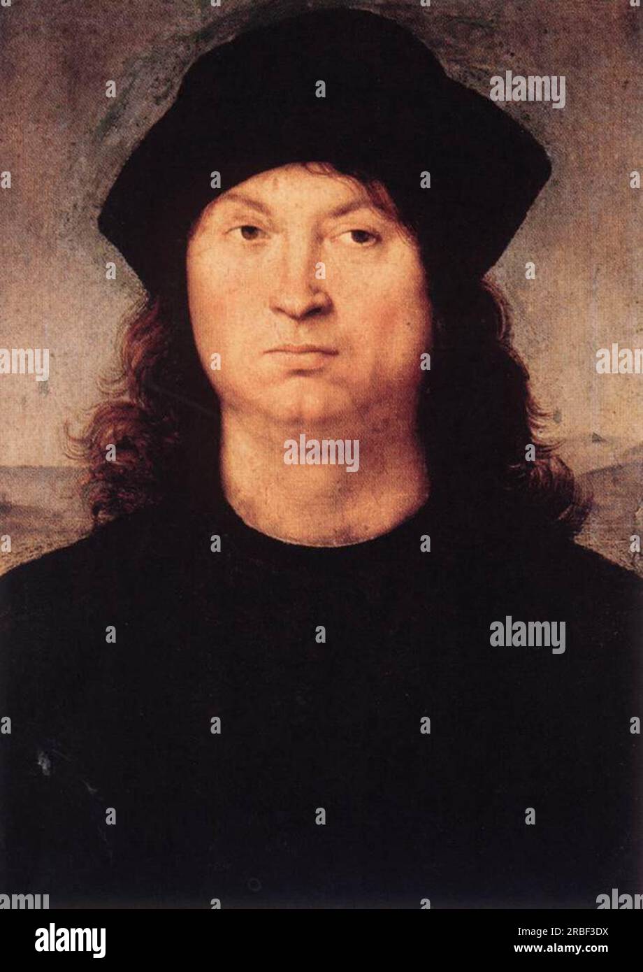 Portrait of a Man 1503 by Raphael Stock Photo - Alamy