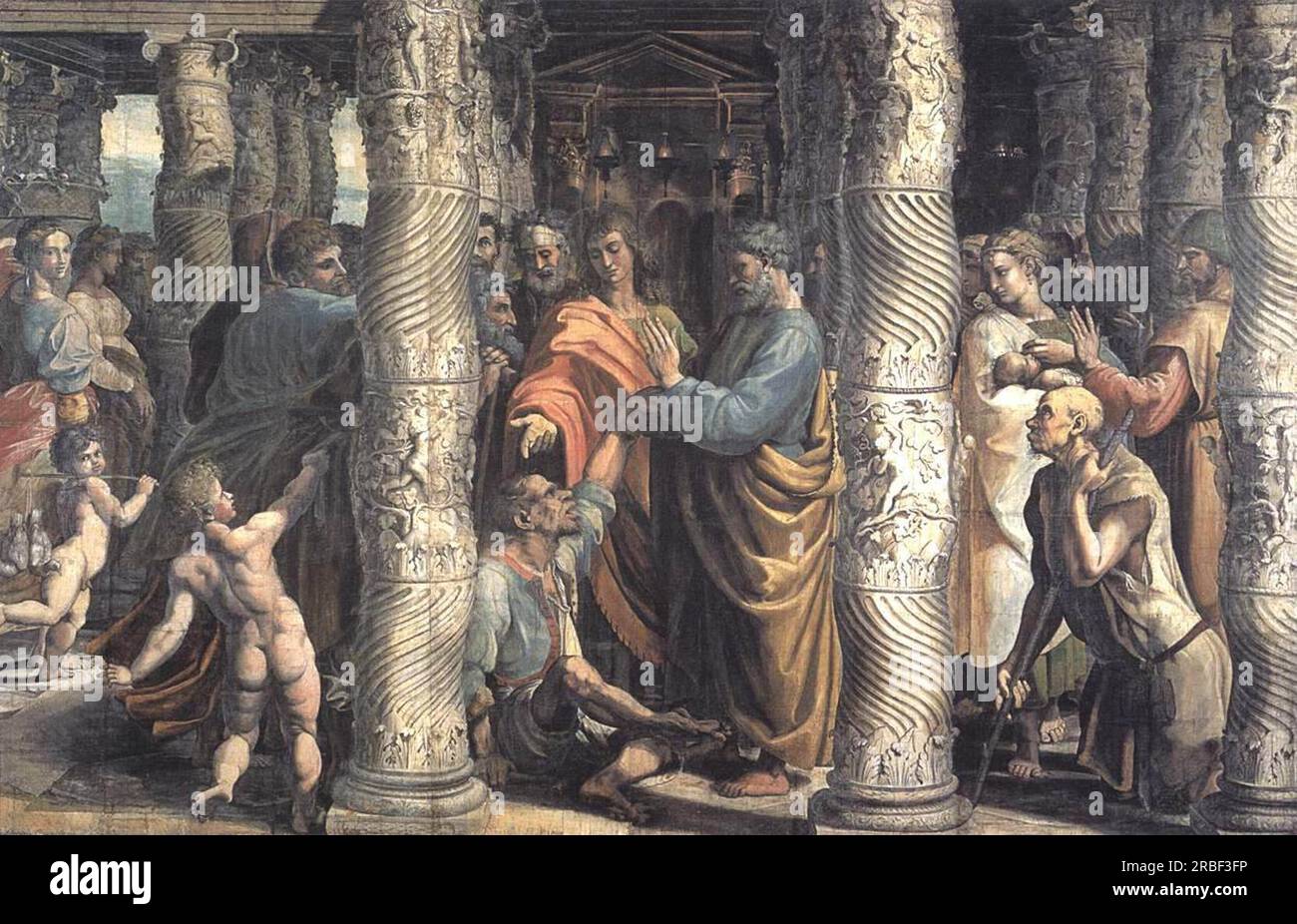 The Healing of the Lame Man (cartoon for the Sistine Chapel) 1515 by ...