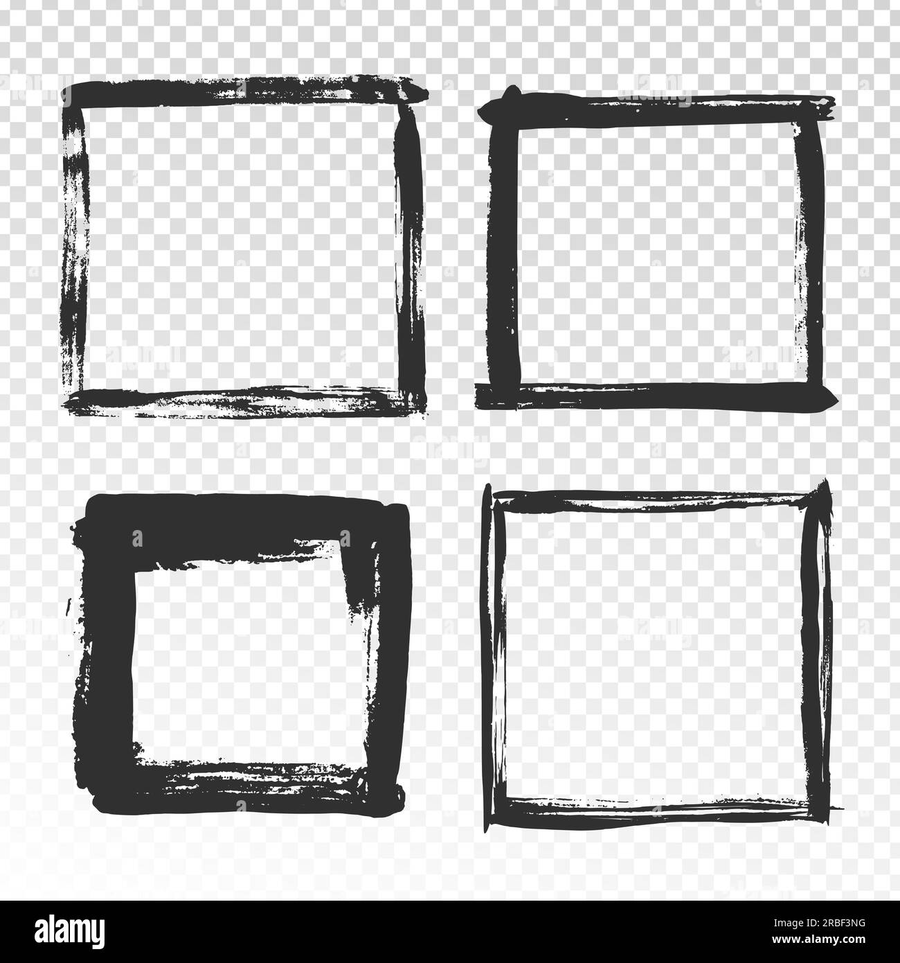 Grunge borders image photo vector Black and White Stock Photos & Images ...