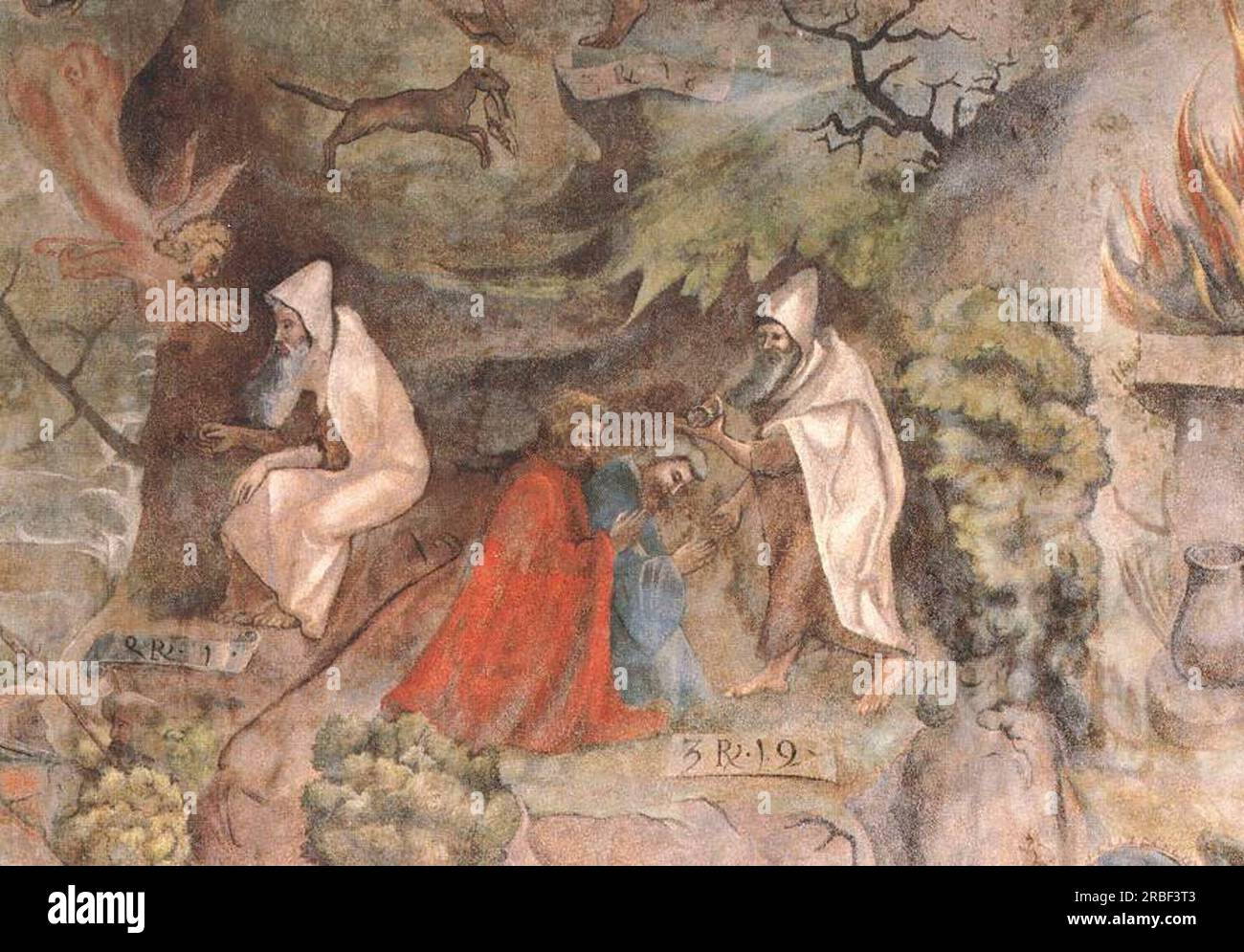 Scenes from the Life of Prophet Elijah 1517 by Jerg Ratgeb Stock Photo ...