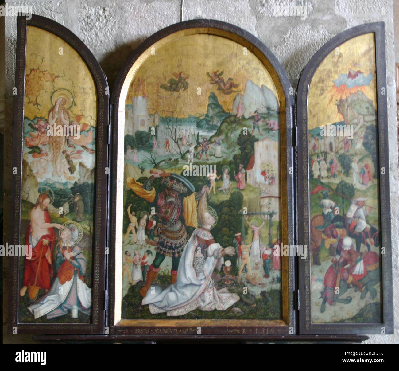 Barbara-Altar (Schwaigern) 1510 by Jerg Ratgeb Stock Photo - Alamy