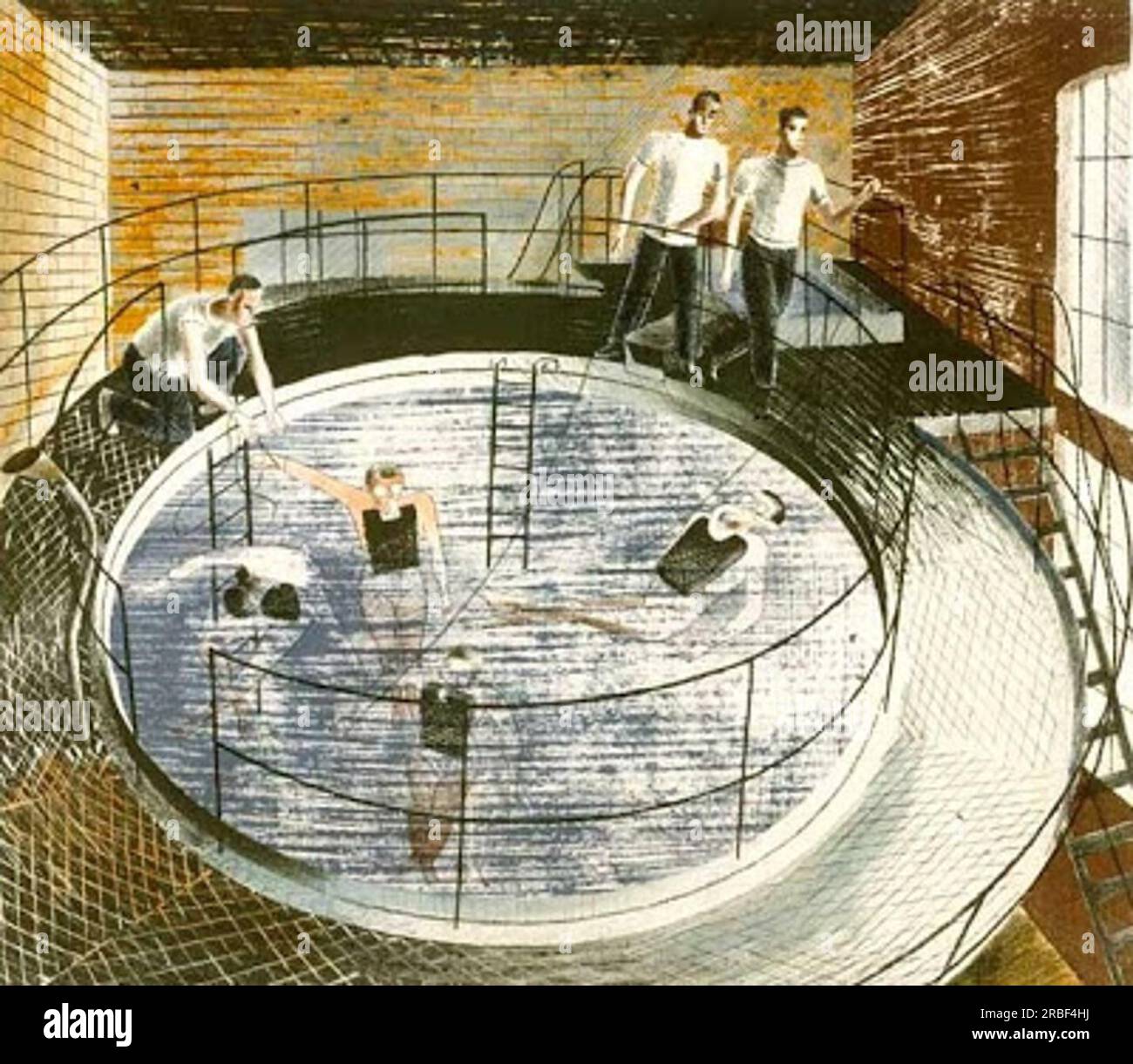 Testing Davis apparatus by Eric Ravilious Stock Photo - Alamy