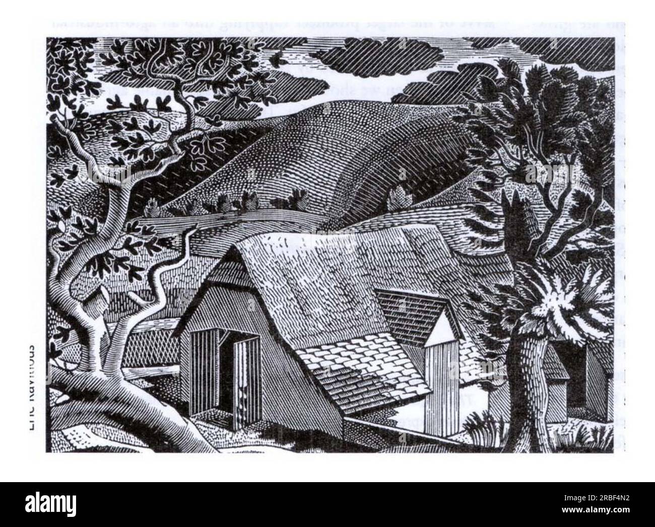 Sussex Landscape by Eric Ravilious Stock Photo - Alamy