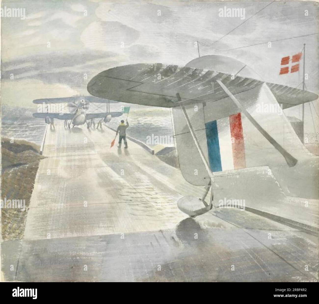 Walrus Aircraft on the Slipway 1941 by Eric Ravilious Stock Photo - Alamy