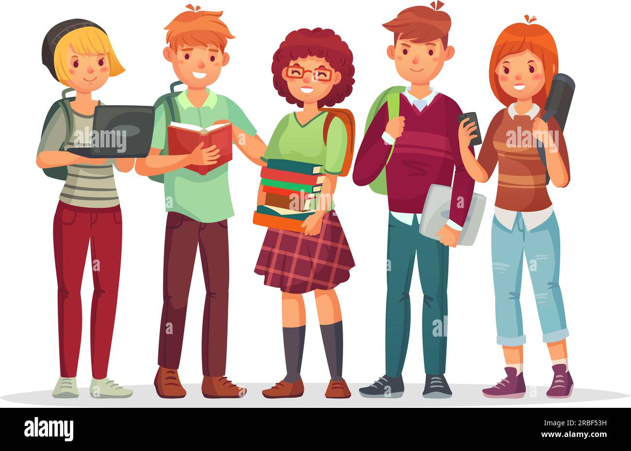 Teens group study Cut Out Stock Images & Pictures - Alamy