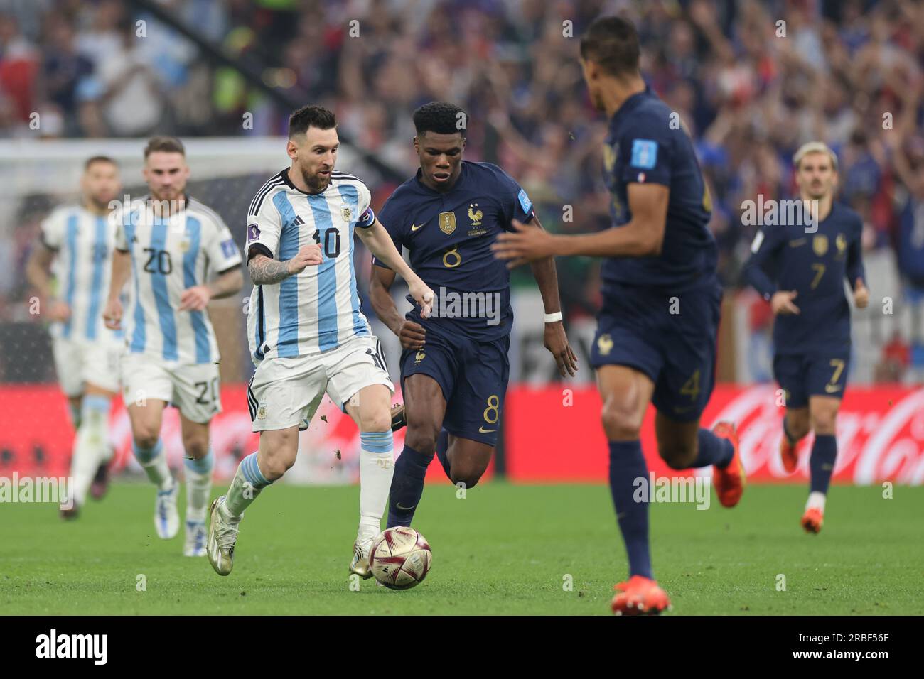 Lusail, Qatar, 18th. December 2022. Lionel Messi dribbles with the ball ...