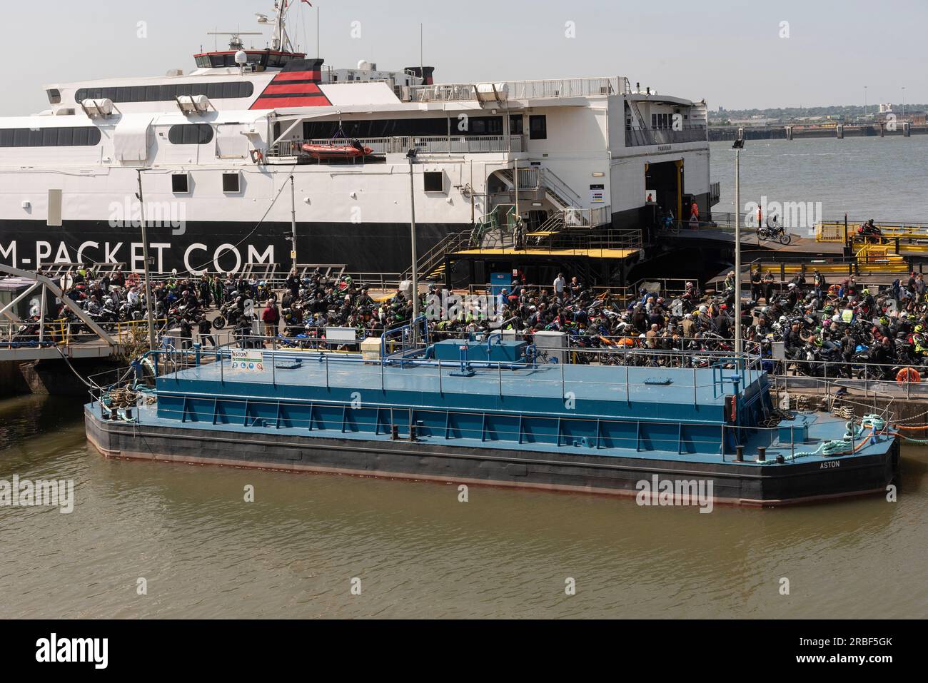 Liverpool, England, UK. 8 June 2023. The high speed ferry Manannan ...