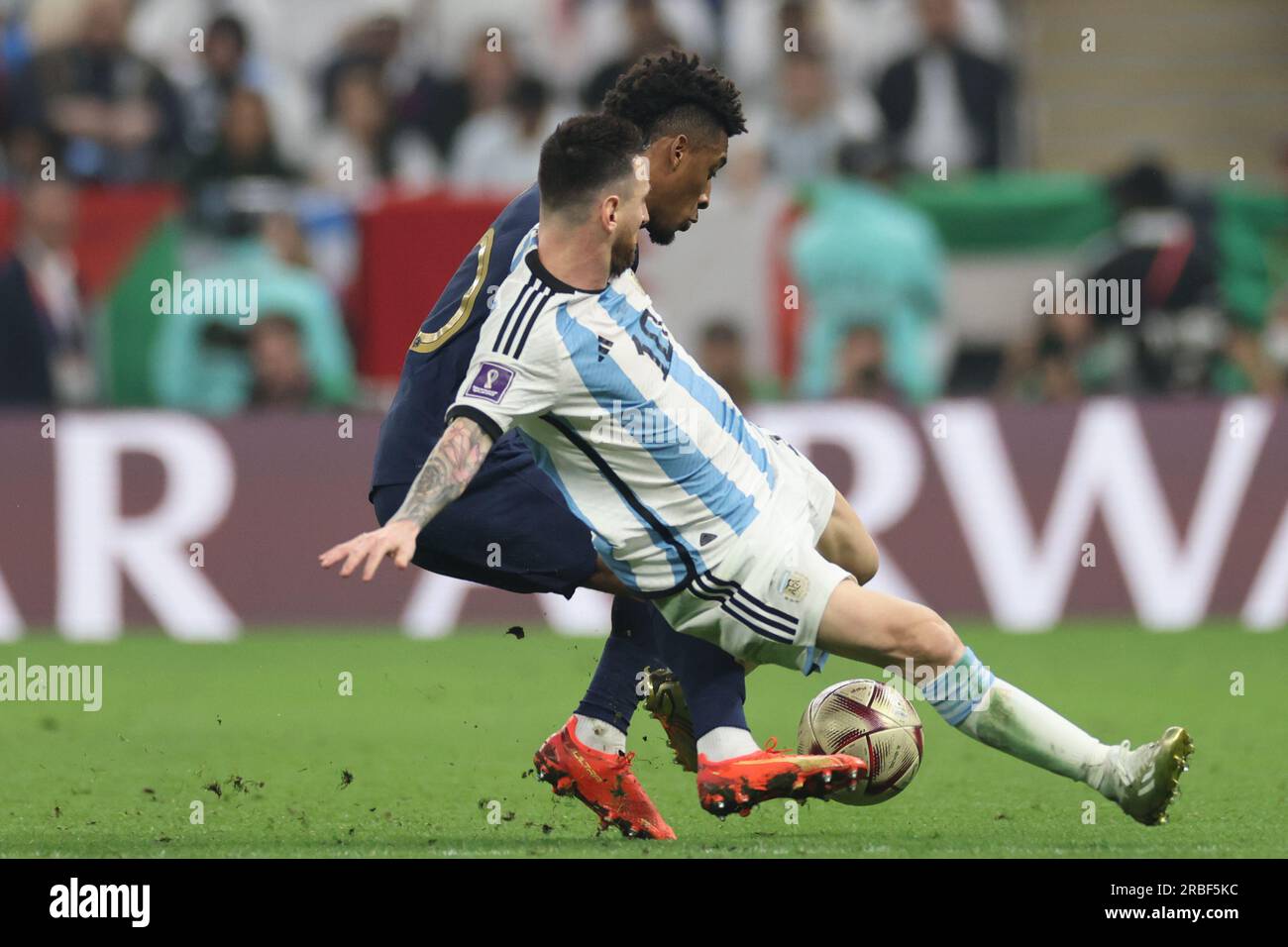 Lusail, Qatar, 18th. December 2022. Lionel Messi lose the ball during ...