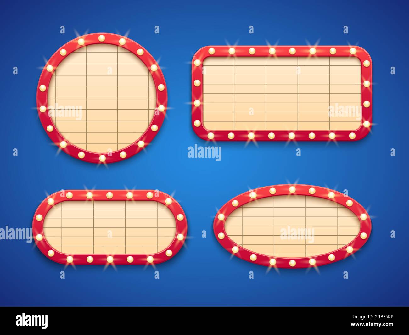 Marquee lights border hi-res stock photography and images - Alamy