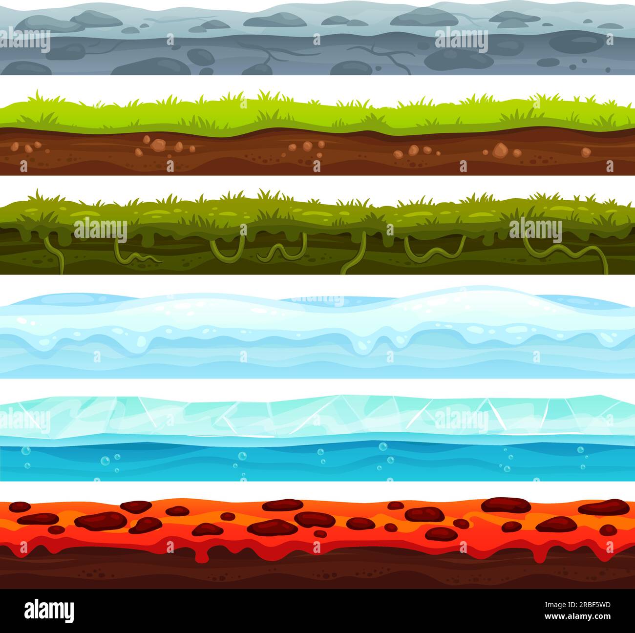 Layers of ice or floating ice Stock Vector Images - Alamy