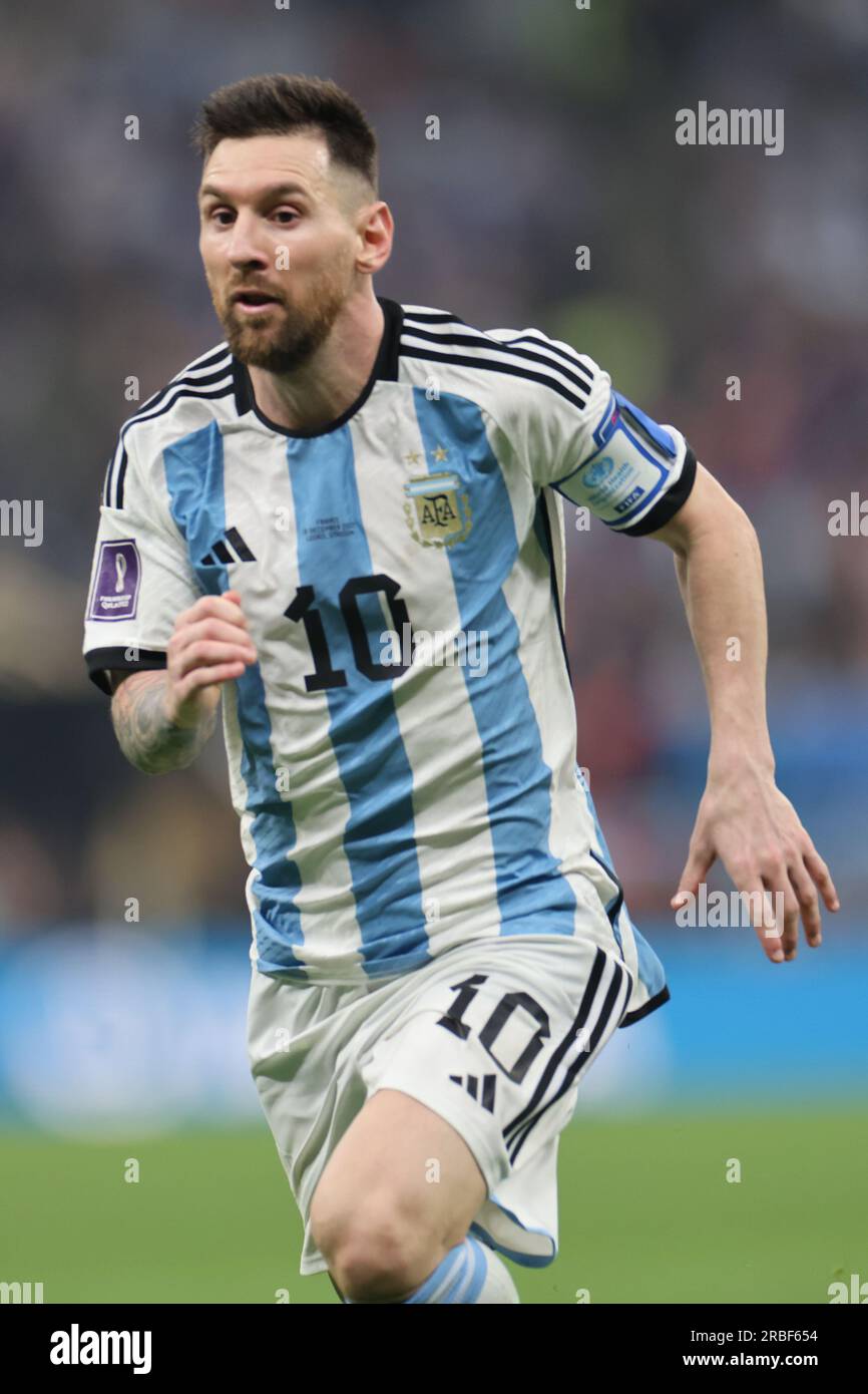 Lusail, Qatar, 18th. December 2022. Lionel Messi during the match ...