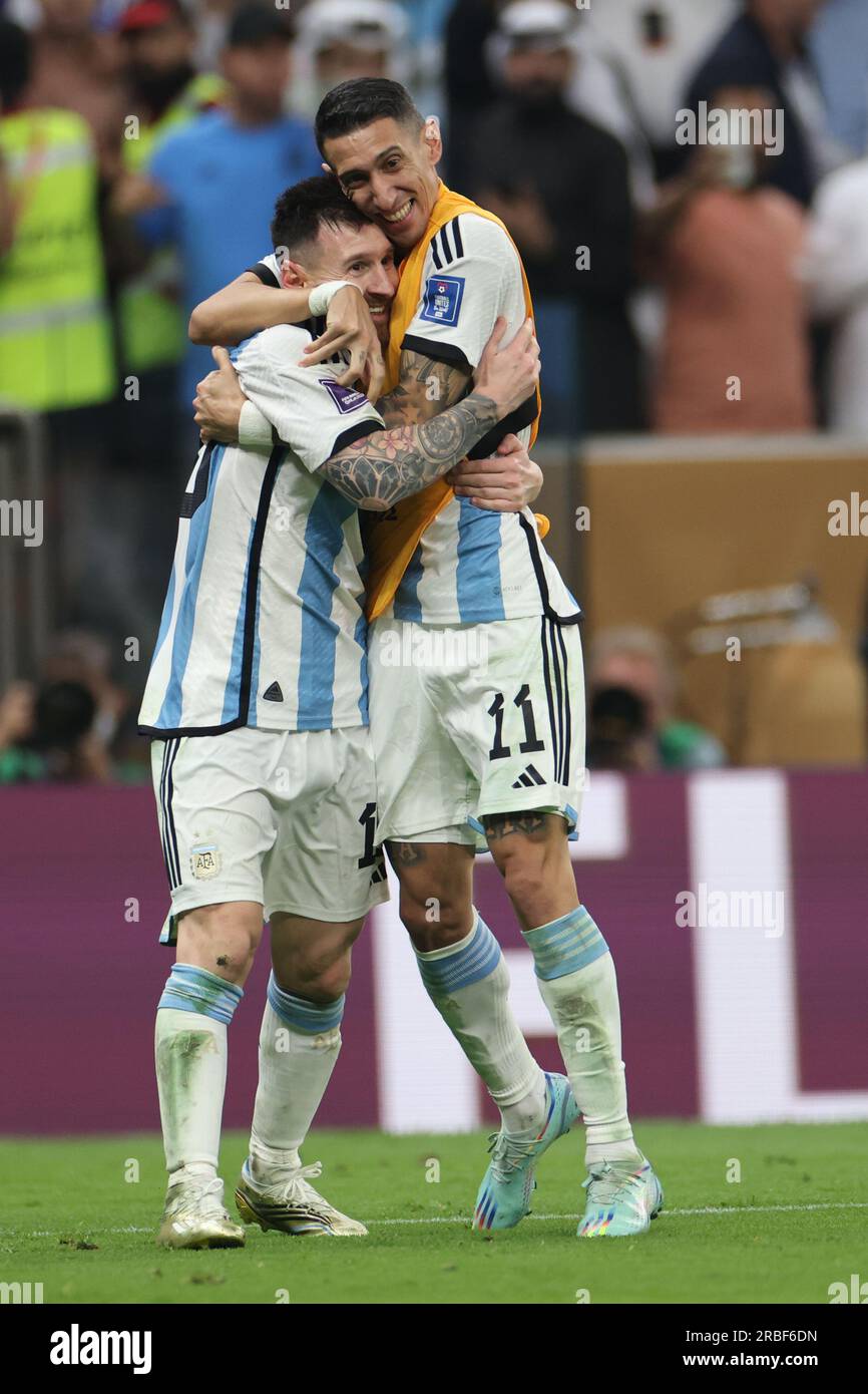 Lusail, Qatar, 18th. December 2022. Lionel Messi celebrates his team’s ...