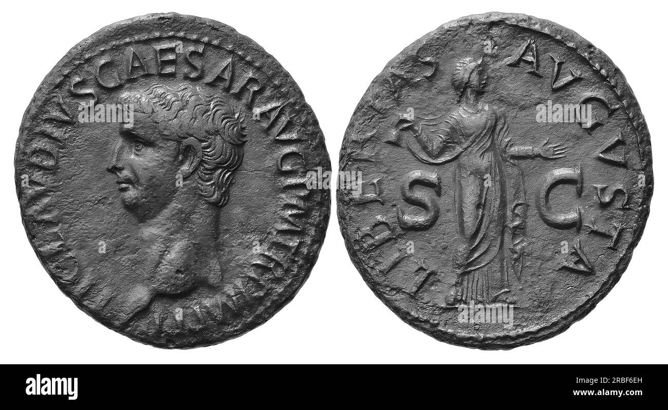 Old bronze coins Black and White Stock Photos & Images - Alamy