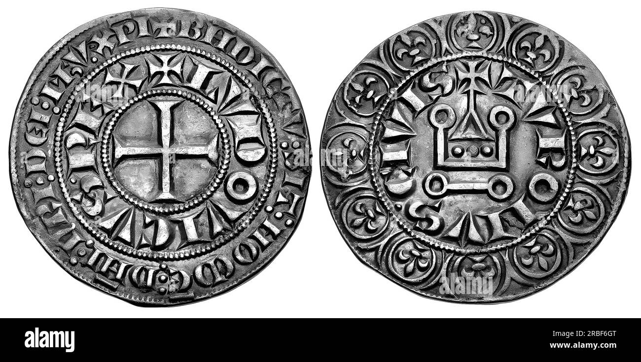 Medieval coins Black and White Stock Photos & Images - Alamy