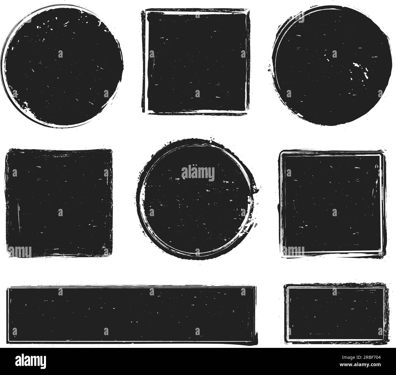 Stamp shapes Black and White Stock Photos & Images - Alamy