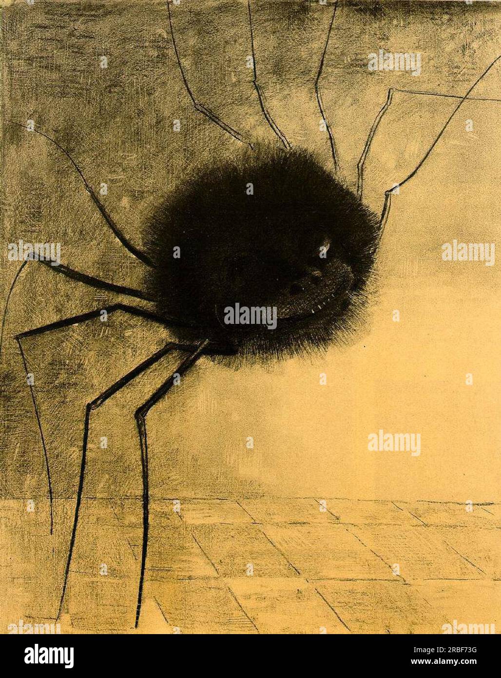 The Smiling Spider 1887 by Odilon Redon Stock Photo - Alamy