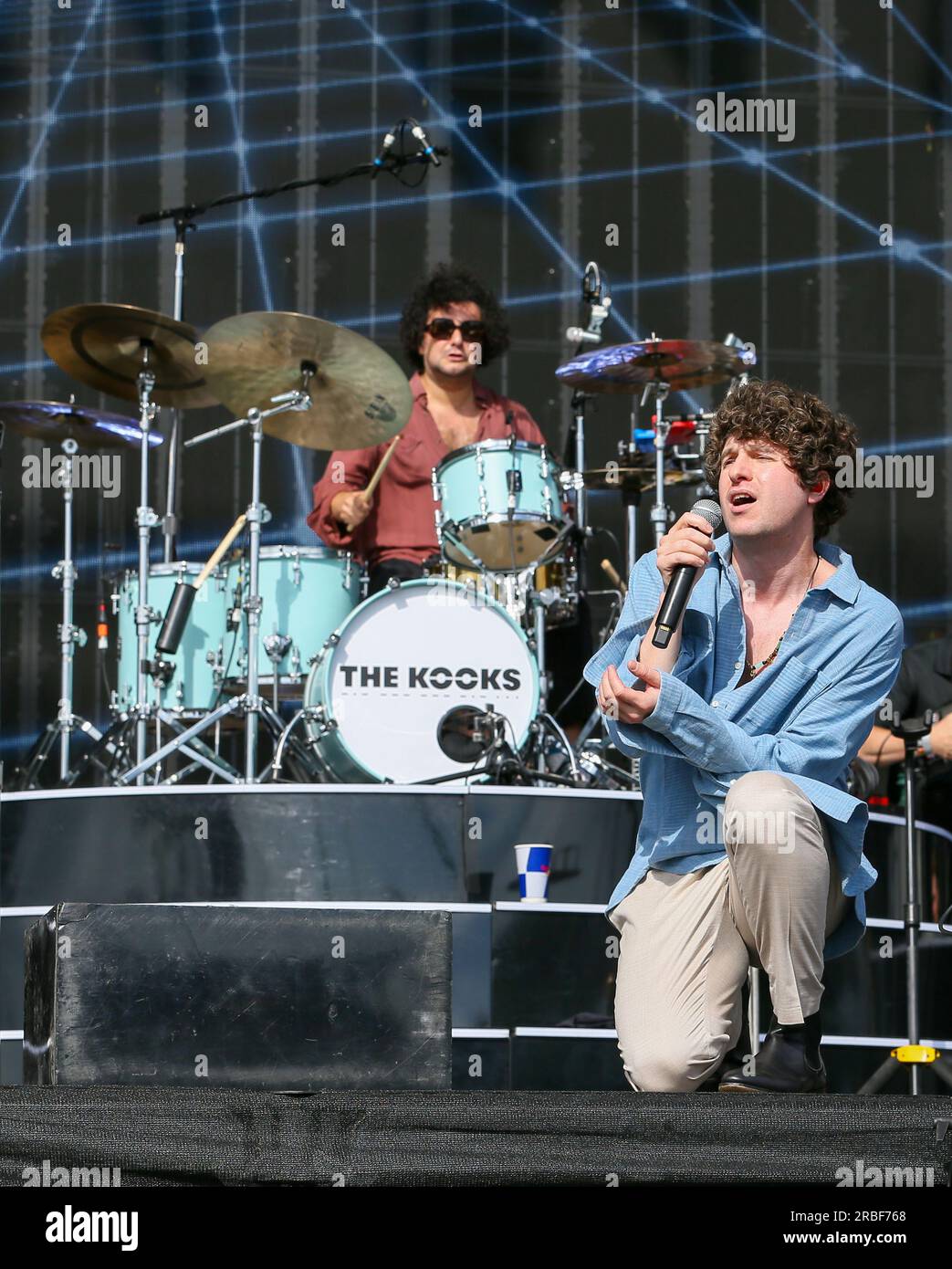 Glasgow, UK. 09th July, 2023. The Kooks are an English pop-rock band ...