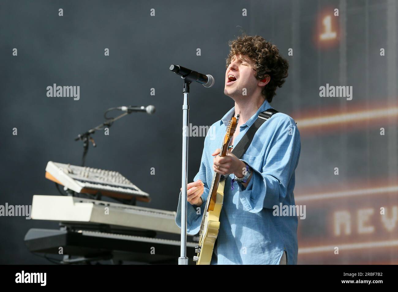 Glasgow, UK. 09th July, 2023. The Kooks are an English pop-rock band ...