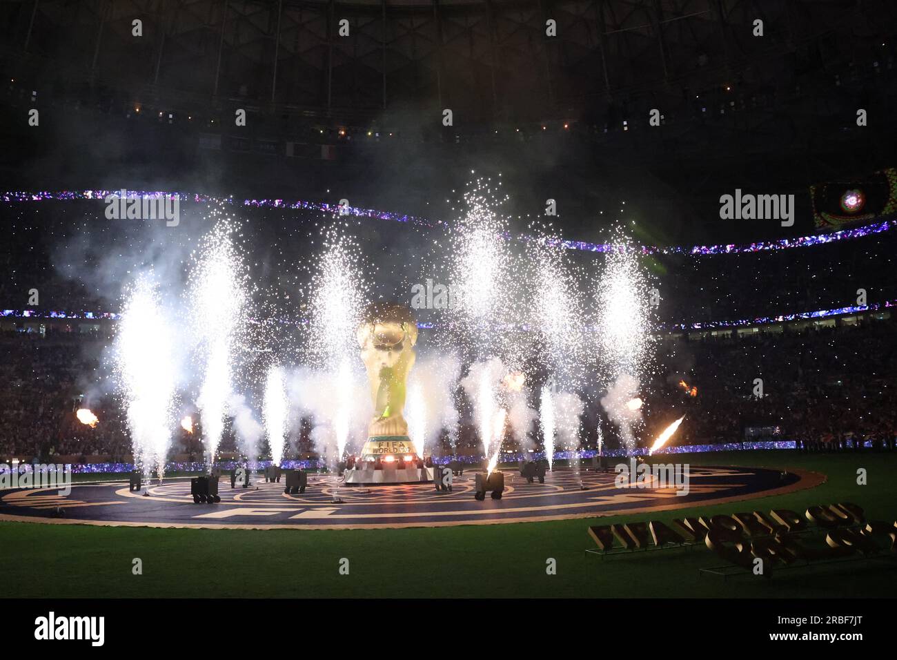 Lusail, Qatar, 18th. December 2022. Closing ceremony of Fifa World Cup ...