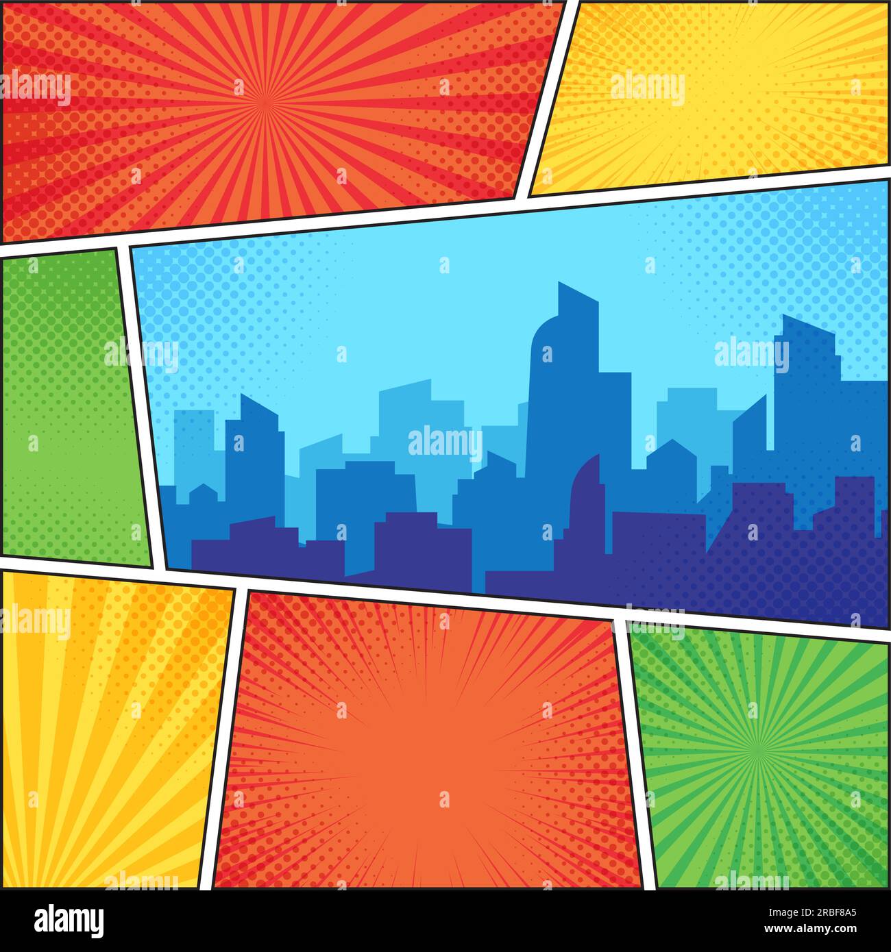 Super hero cartoon strip Stock Vector Images - Alamy