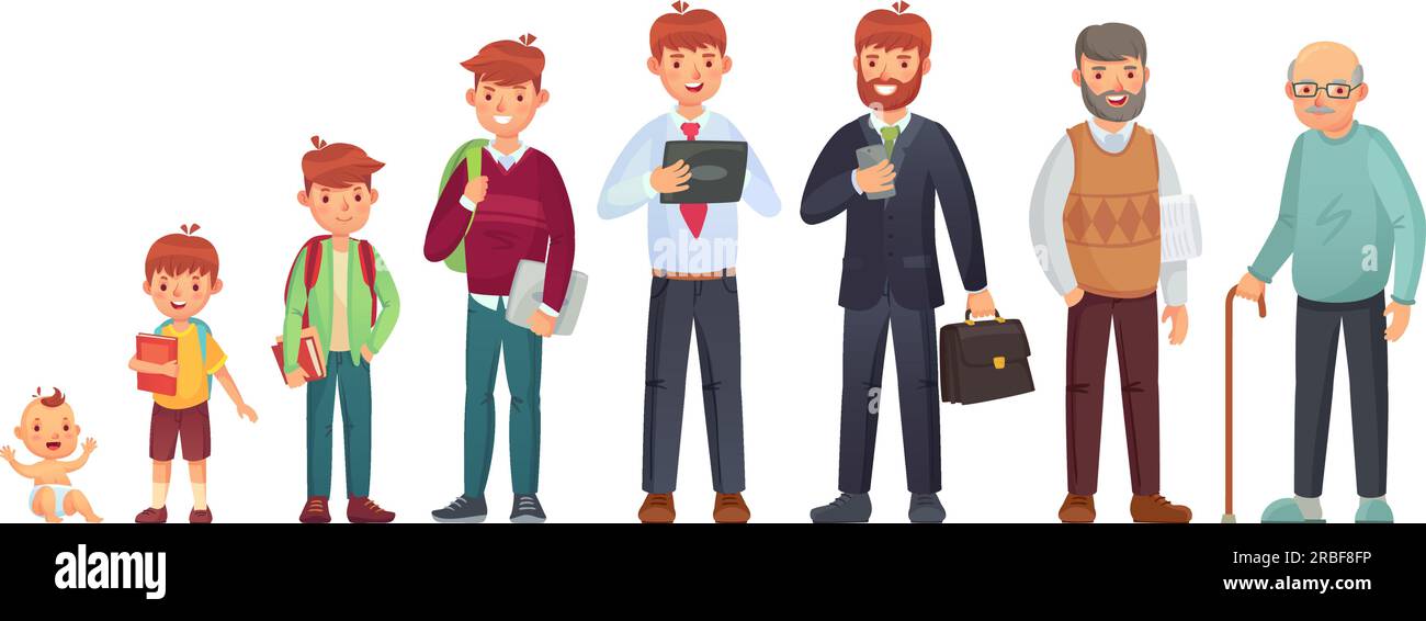 Family different generations Stock Vector Images - Alamy