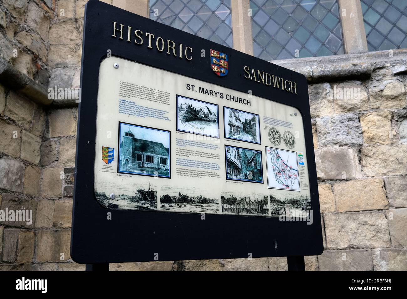 historic town of sandwich in the dover district,south east kent,uk july ...