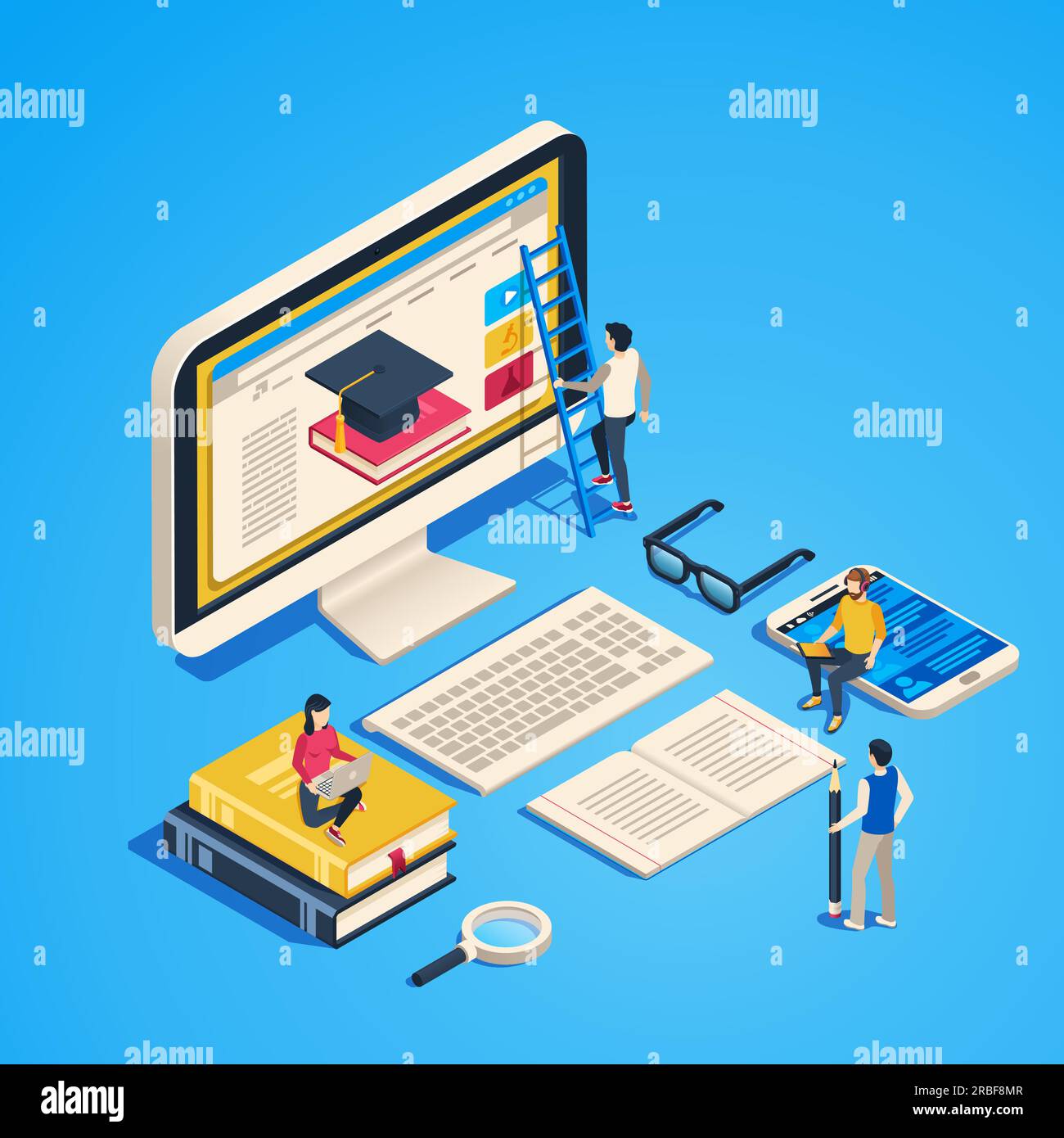 Computer class Stock Vector Images - Alamy