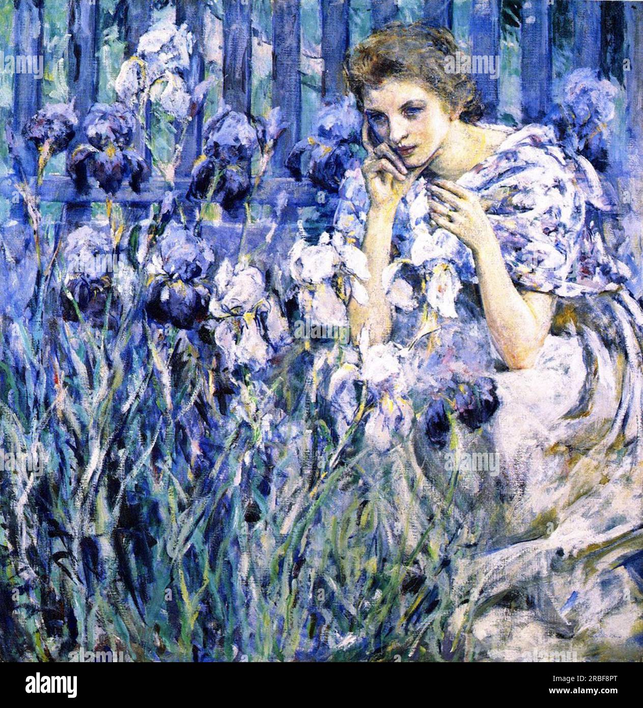 Fleur-De-LIs 1899 by Robert Lewis Reid Stock Photo - Alamy