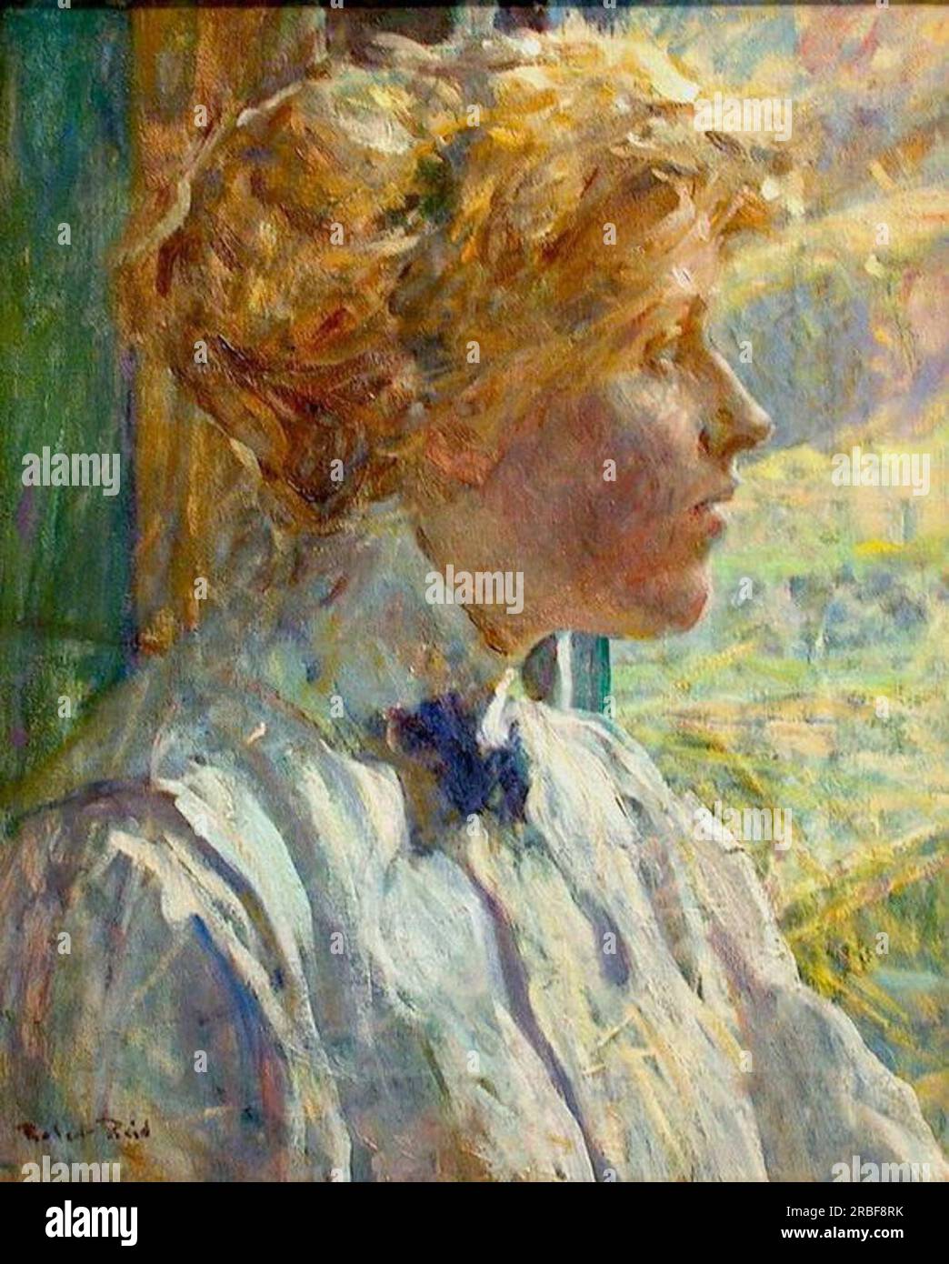 Portrait of the Artist's Wife by Robert Lewis Reid Stock Photo - Alamy