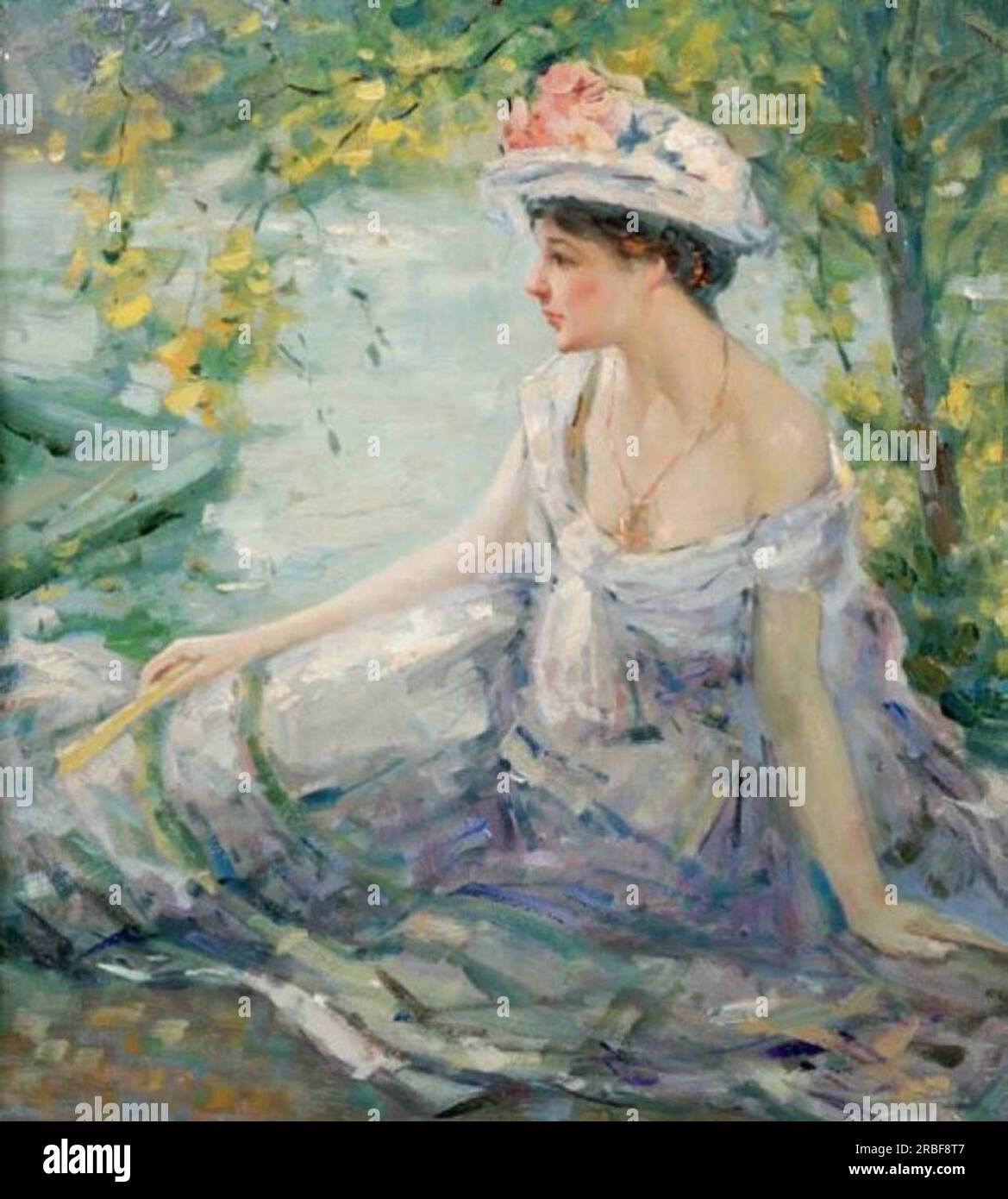 Summer Reverie by Robert Lewis Reid Stock Photo - Alamy